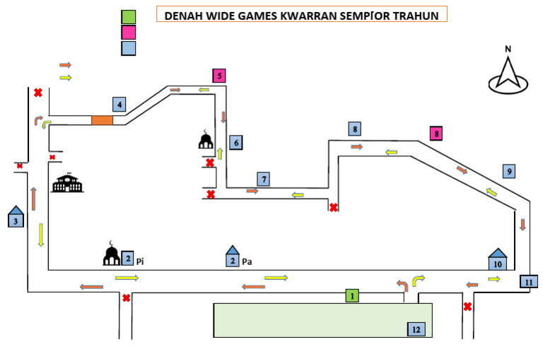 Denah Wide Games Kwaran 2024 | PDF