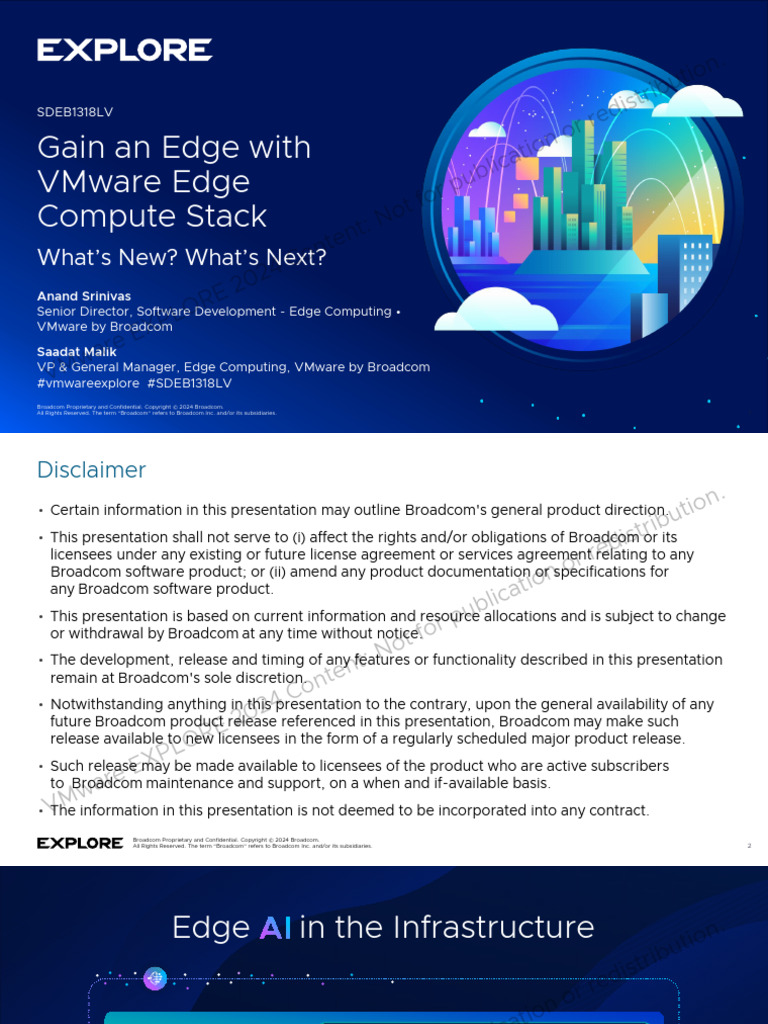 Gain an Edge With VMware Edge Compute Stack | PDF | Computing ... Gain an Edge With VMware Edge Compute Stack | PDF | Computing ...