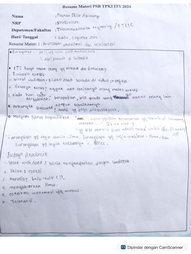 Resume Materi 1 | PDF