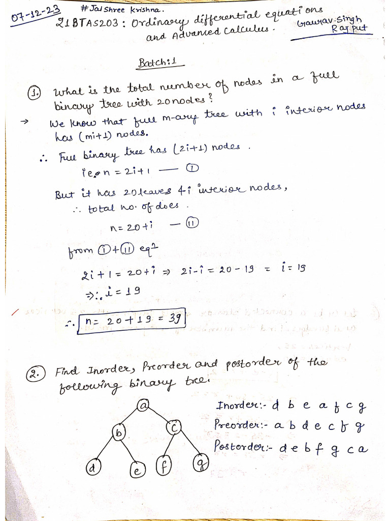 502.tutorial 5 Solution | PDF