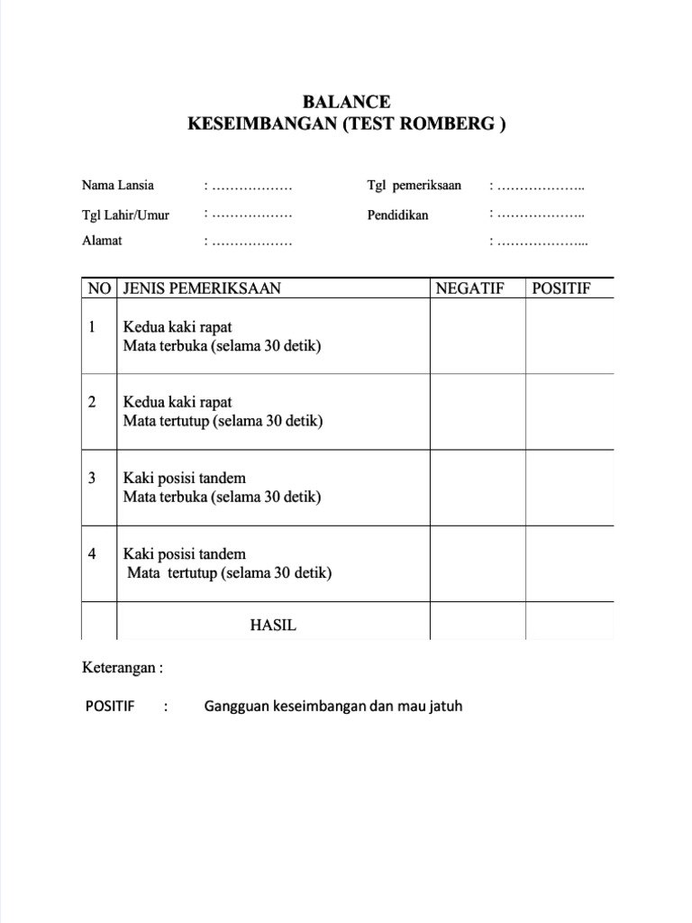 PDF Balance Tes Romberg - Compress | PDF