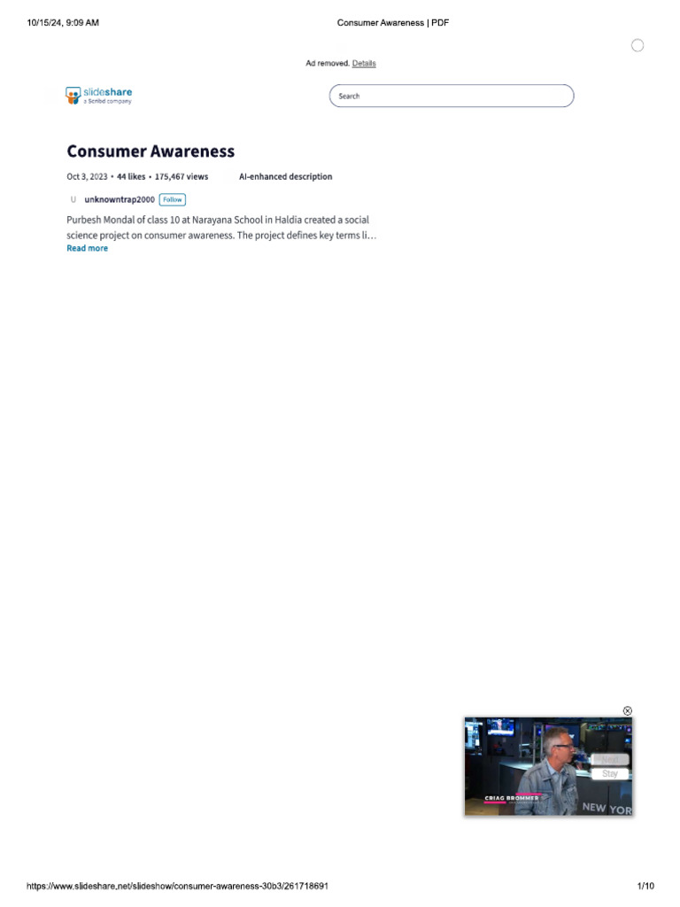 Consumer Project | PDF