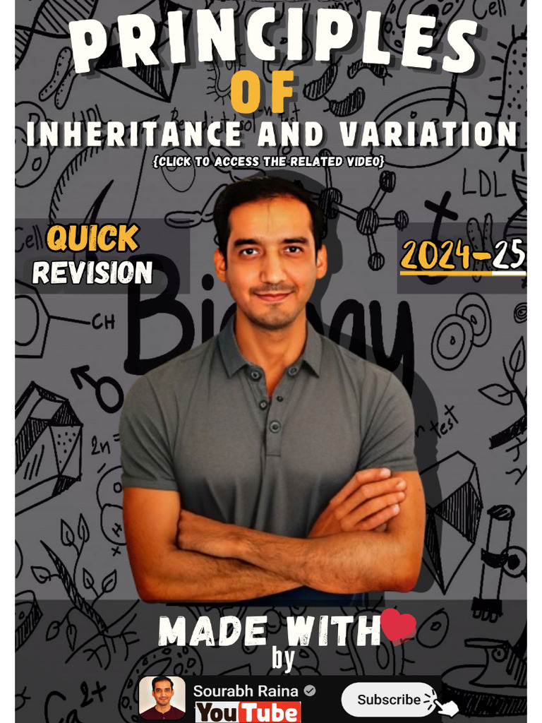 4.principles of Inheritance and Variations Notes | PDF