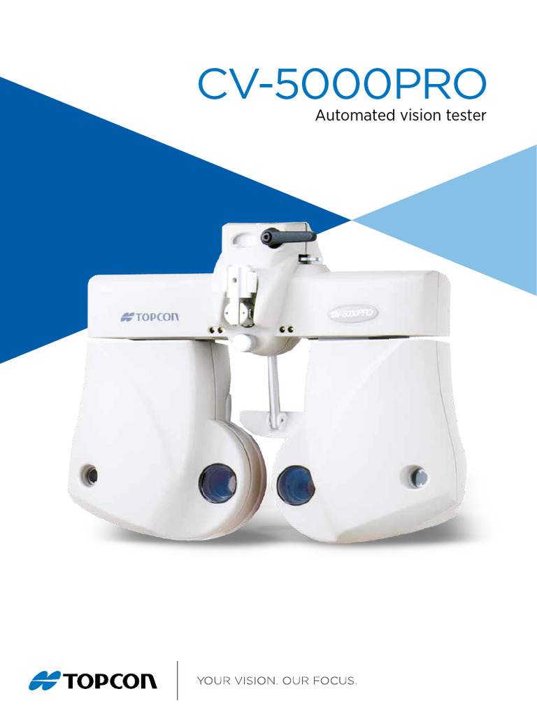 CV-5000PRO Brochure Topcon EN | PDF | Glasses | Tablet Computer