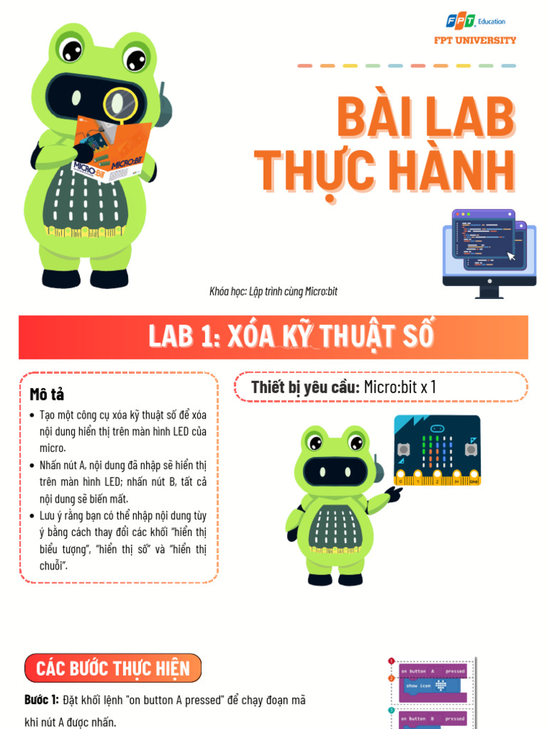 (Fu) - Bài Lab Microbit | PDF
