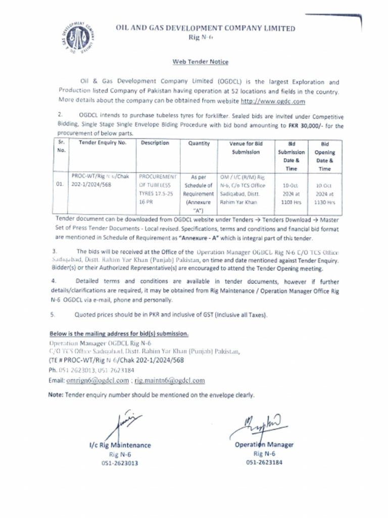 WebTender-Chak 202-1-2024-568 | PDF