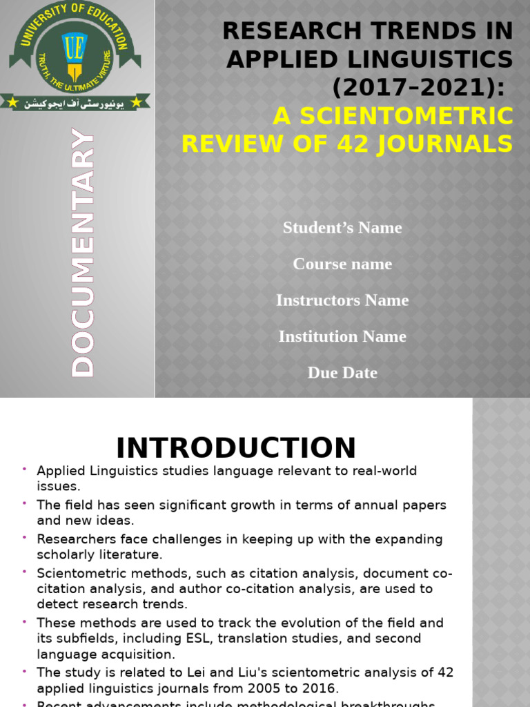 Minahil Documentary Article PHD | PDF | Methodology | Linguistics