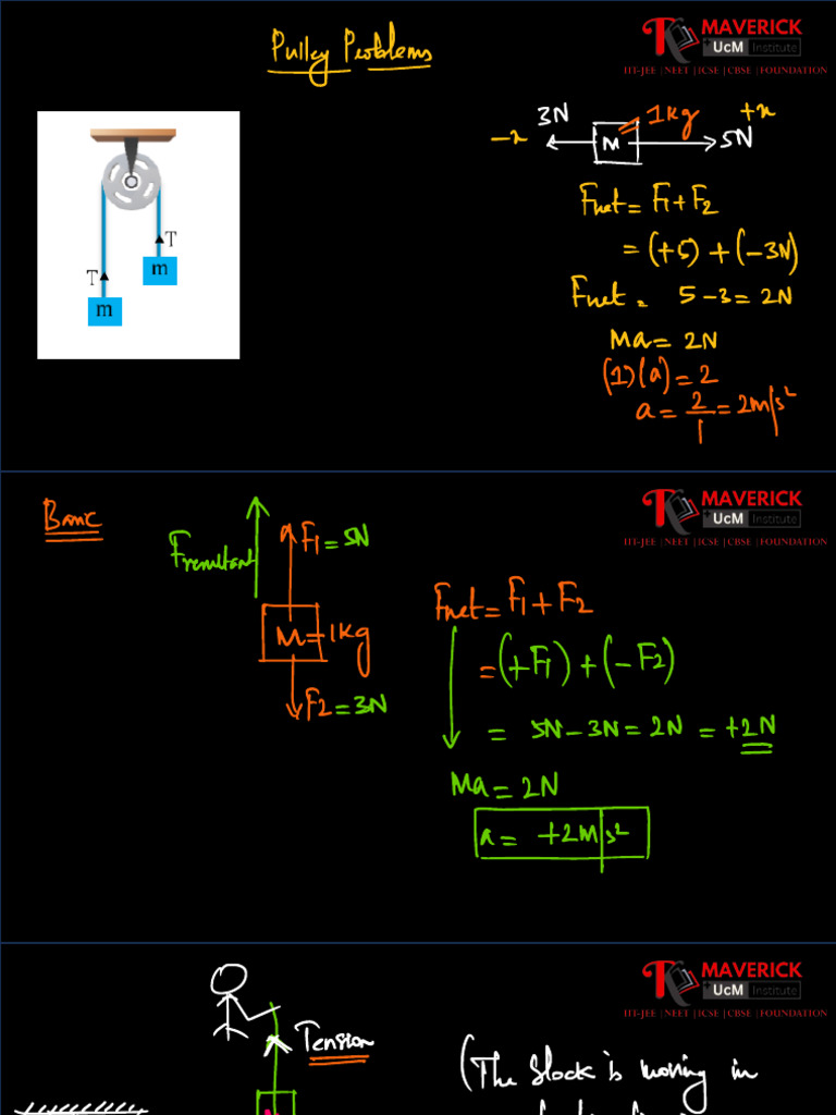 Pulley Problems | PDF