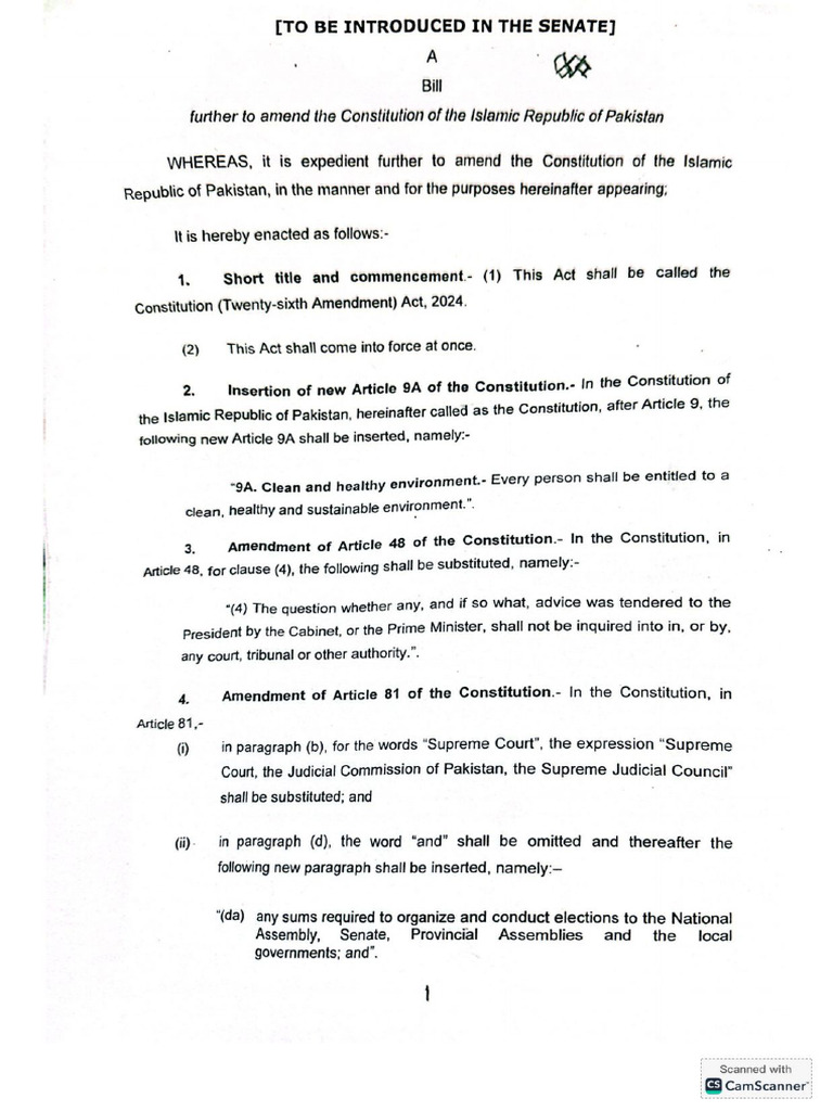 26th Constitutional Amendment-1 | PDF