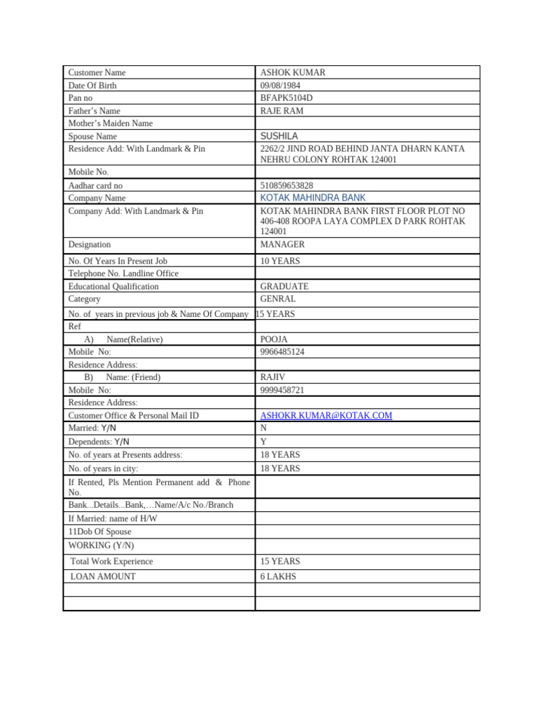 DETAIL SHEET for o.d | PDF