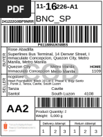 Sample JNT Waybill | PDF