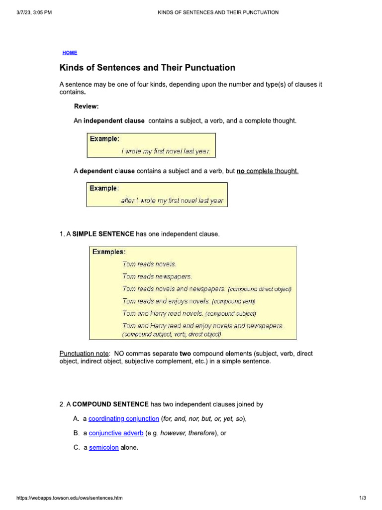 Simple Compund Complex Sentences | PDF