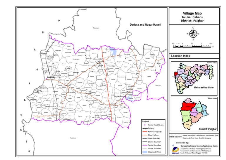 Palghar District Taluka Maps Overview | PDF | Remote Sensing