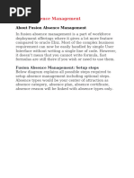 Oracle Fusion HCM Absence Management Guide | PDF | Employment ...