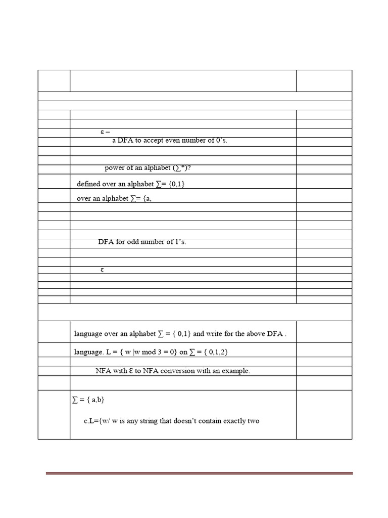 JNTUH FLAT Questions | PDF | Grammar | Theory Of Computation