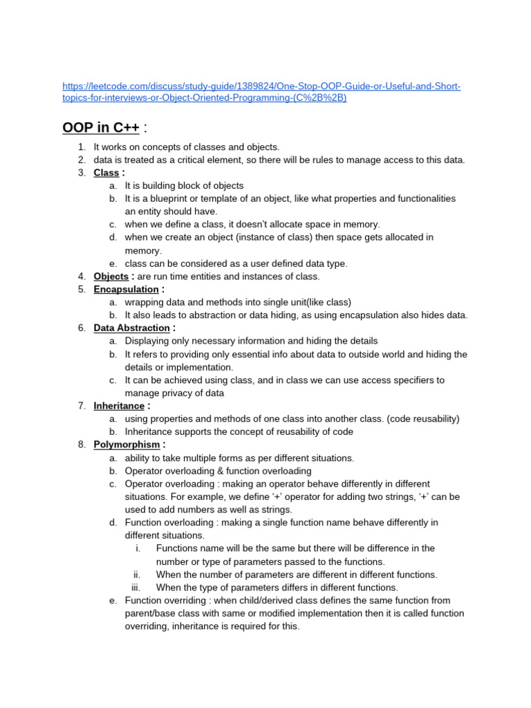 OOP C++ | PDF | Class (Computer Programming) | Inheritance (Object Oriented Programming)