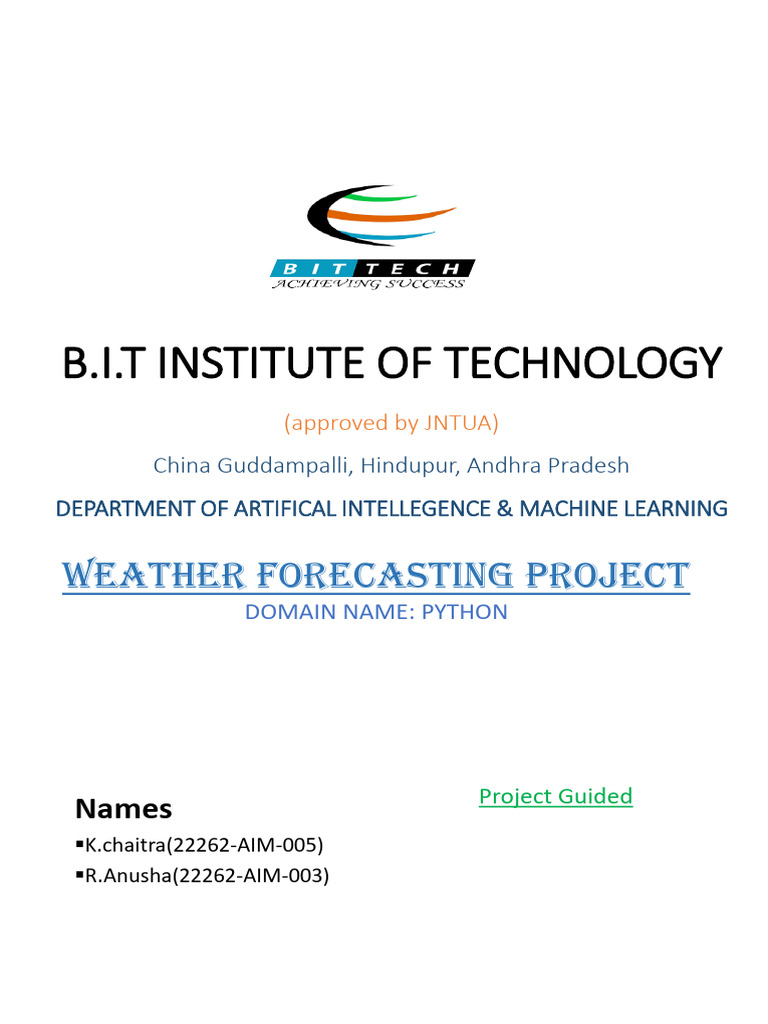 Weather Forecasting Project Sample | PDF | Agile Software Development ...
