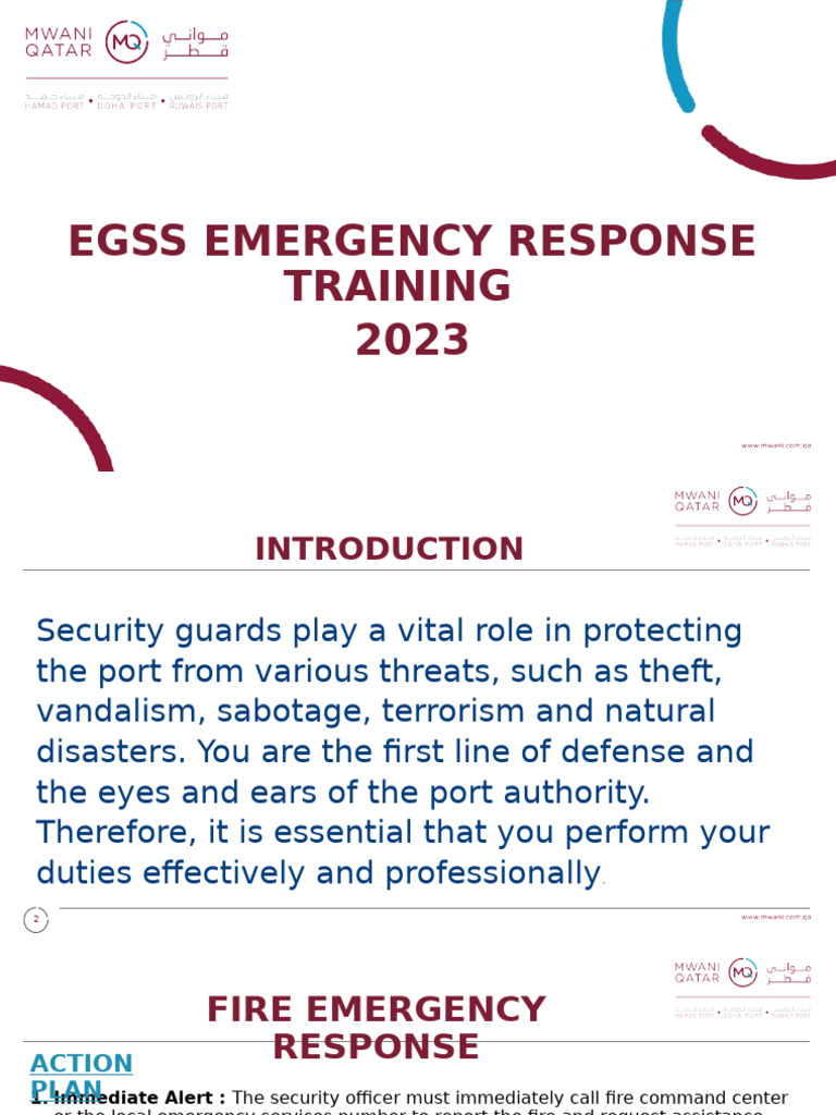 Egss Erp - 1. Fire Emergency Response Action Plan. | PDF | Emergency ...
