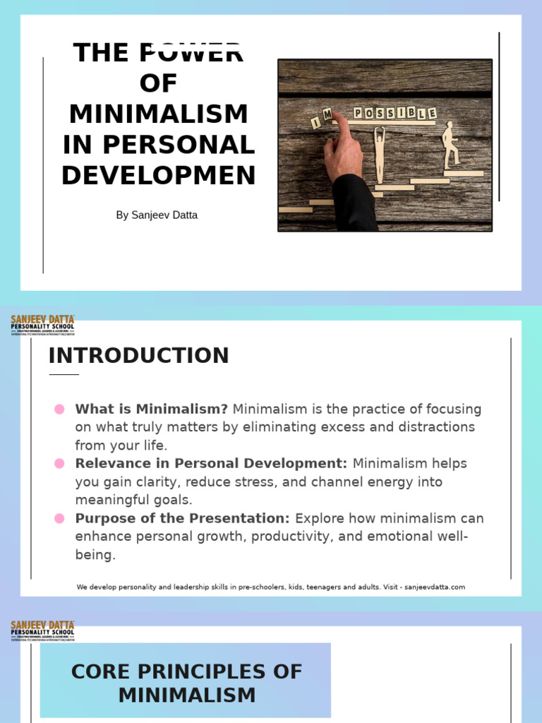 The Power of Minimalism in Personal Development | PDF | Minimalism | Adolescence