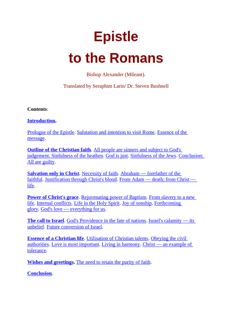 Kursus Online (Kursol) The Romans | PDF | Salvation | Paul The Apostle
