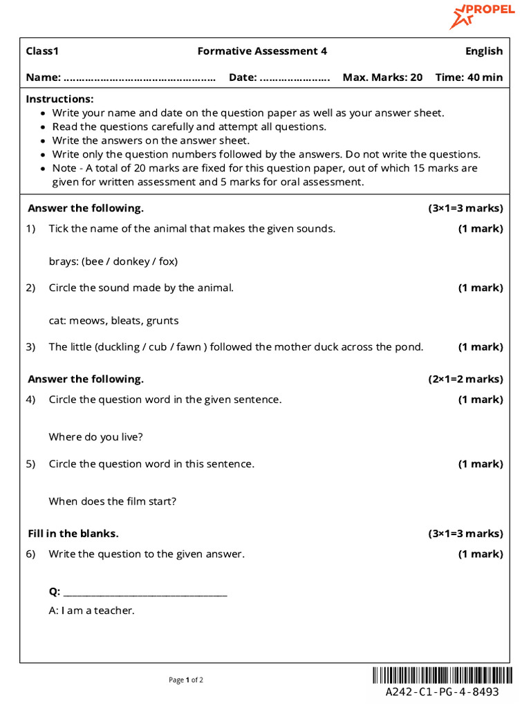 ASM - Formative Assessment 4 | PDF