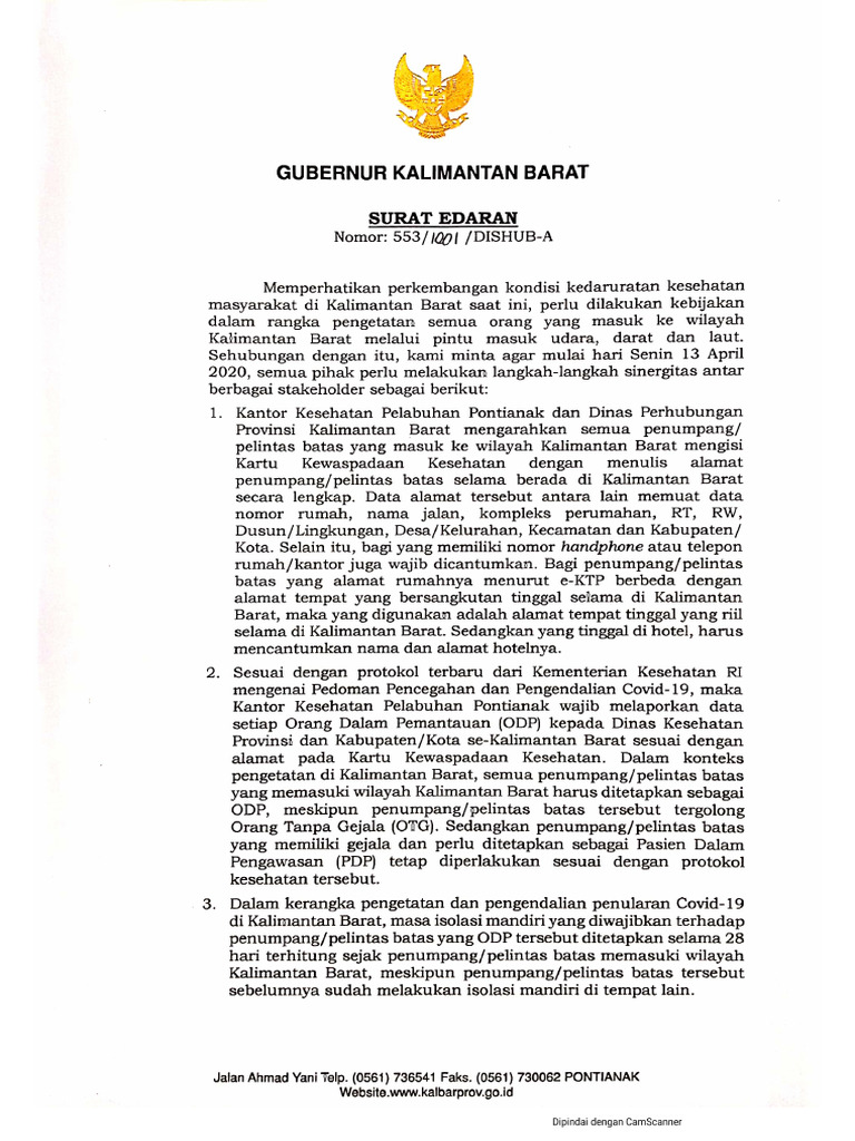 SURAT EDARAN GUBERNUR.pdf.pdf | PDF