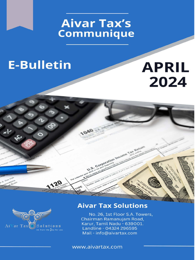 ATC E-Bulletin April 2024 | PDF | Taxes | Value Added Tax