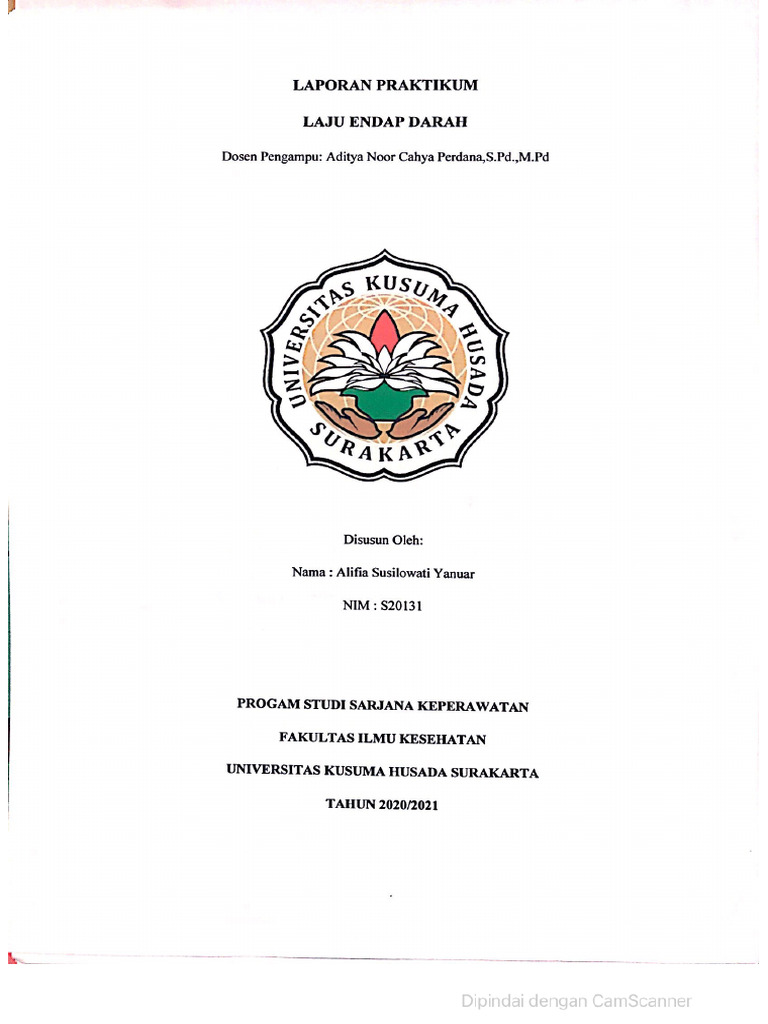 S20131 - S20C - ALIFIA SUSILOWATI YANUAR (Laporan Praktikum LED) | PDF