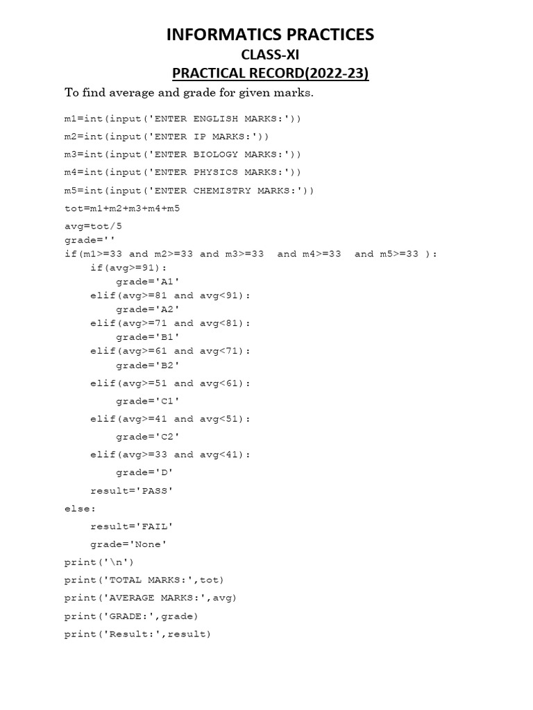 PRACTICAL RECORD-CLASS-11 (2) | PDF | Taxes | Tax Rate
