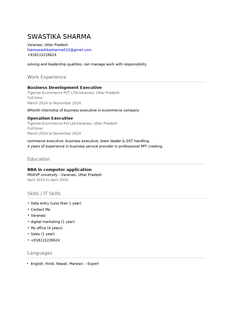 Swastika Sharma | PDF