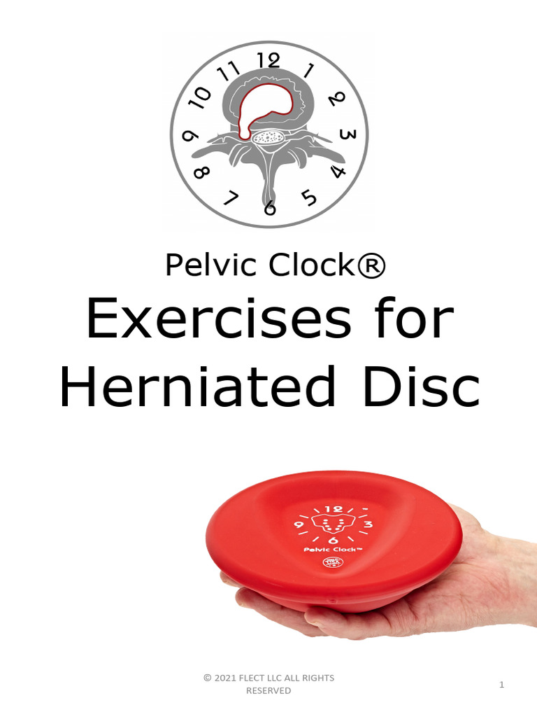 Herniated Disc - Pelvic Clock® Exercises | PDF | Pelvis | Human Anatomy