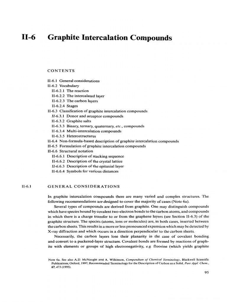11-6 Graphite Intercalation Compounds | PDF | Chemical Compounds ...