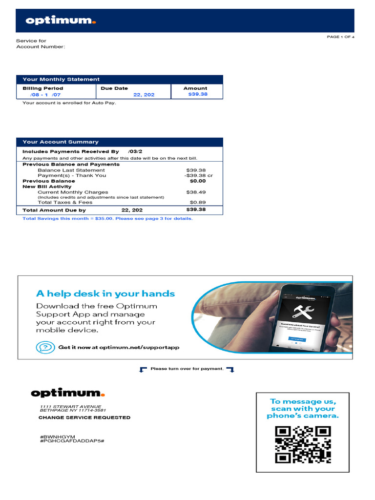Monthly Billing Statement Overview | PDF