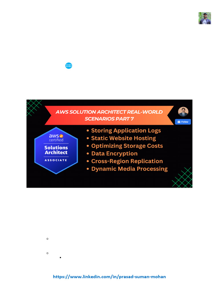 Part 7 AWS Solution Architect Real World Scenarios 1734966847 | PDF | Amazon Web Services ...