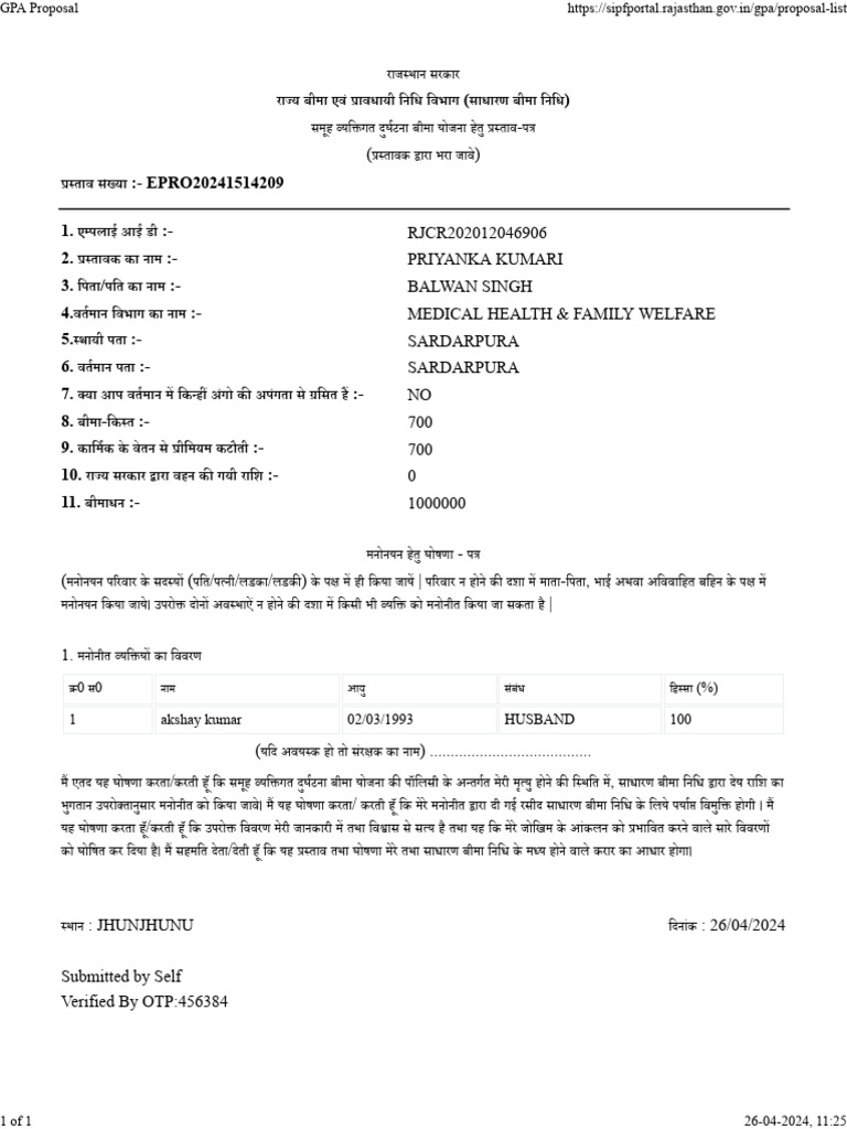 Sipf DR Priyanka | PDF