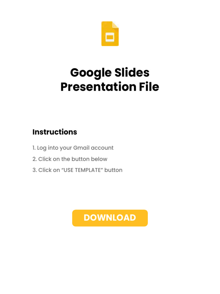 Google Slides Template Instructions | PDF