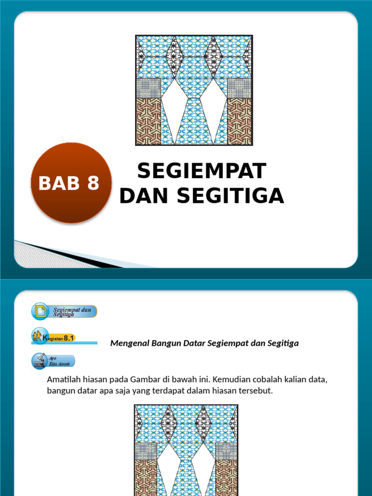 Bab 8 Segiempat Dan Segitiga | PDF