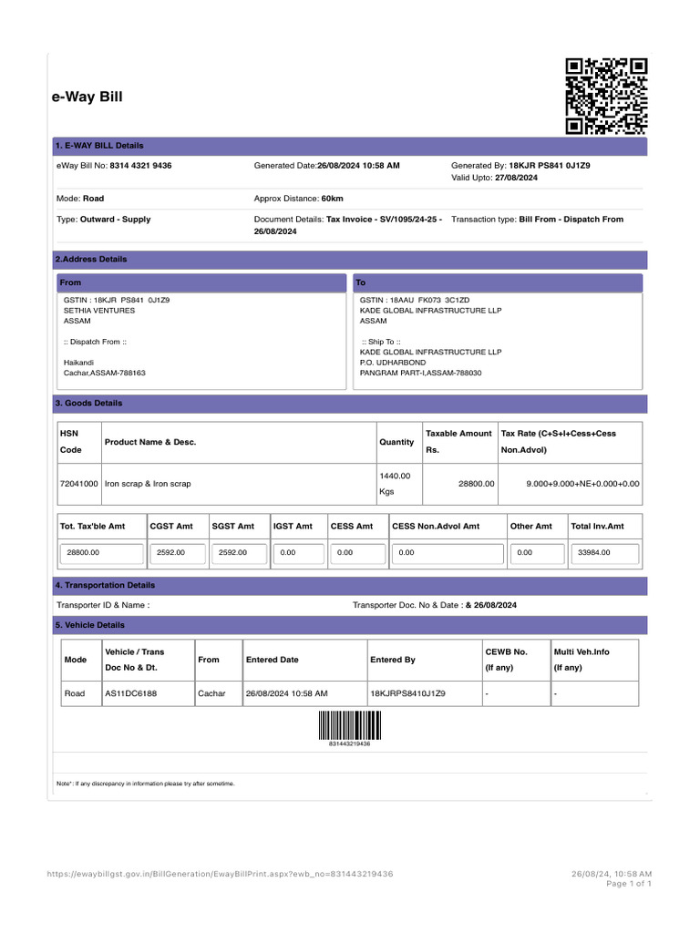 E-Way Bill System | PDF | Economies | Governance