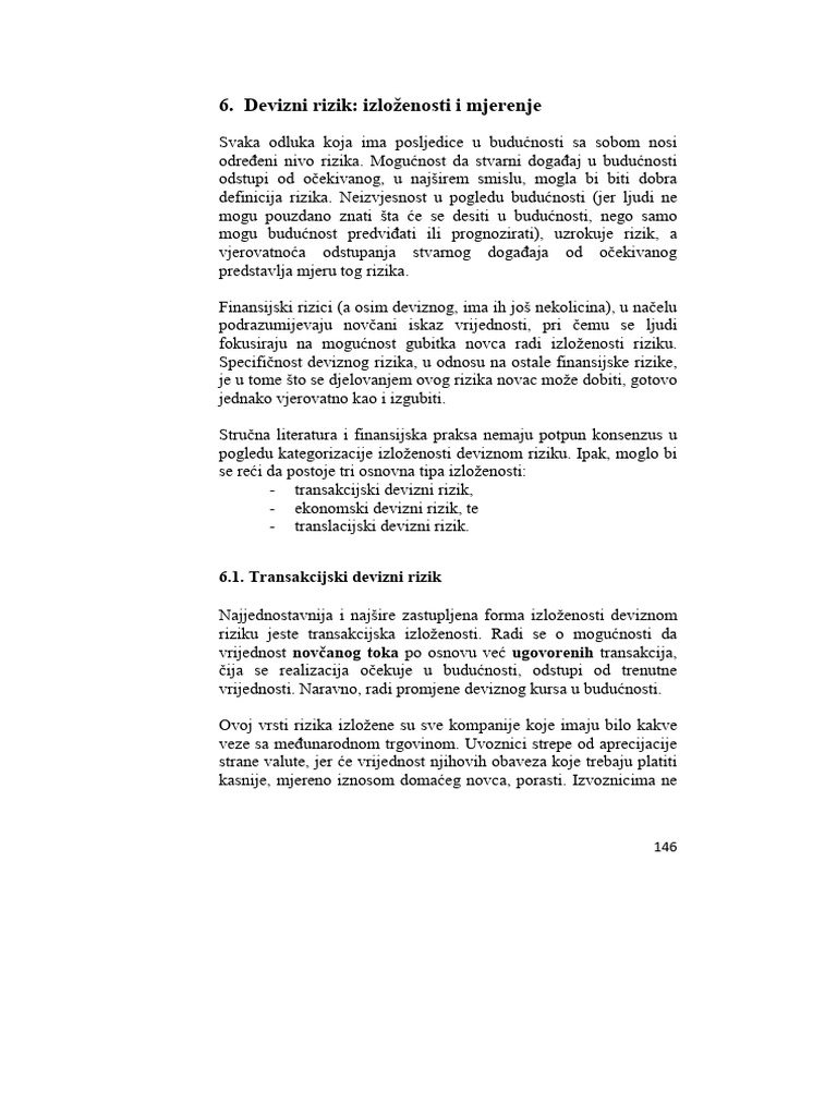 T4b Devizni Rizik Izlozenost I Mjerenje | PDF