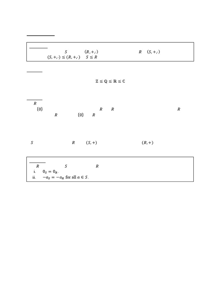 Chapter 6 Subrings, Ideals and Quotient Rings | PDF | Ring (Mathematics) | Integer