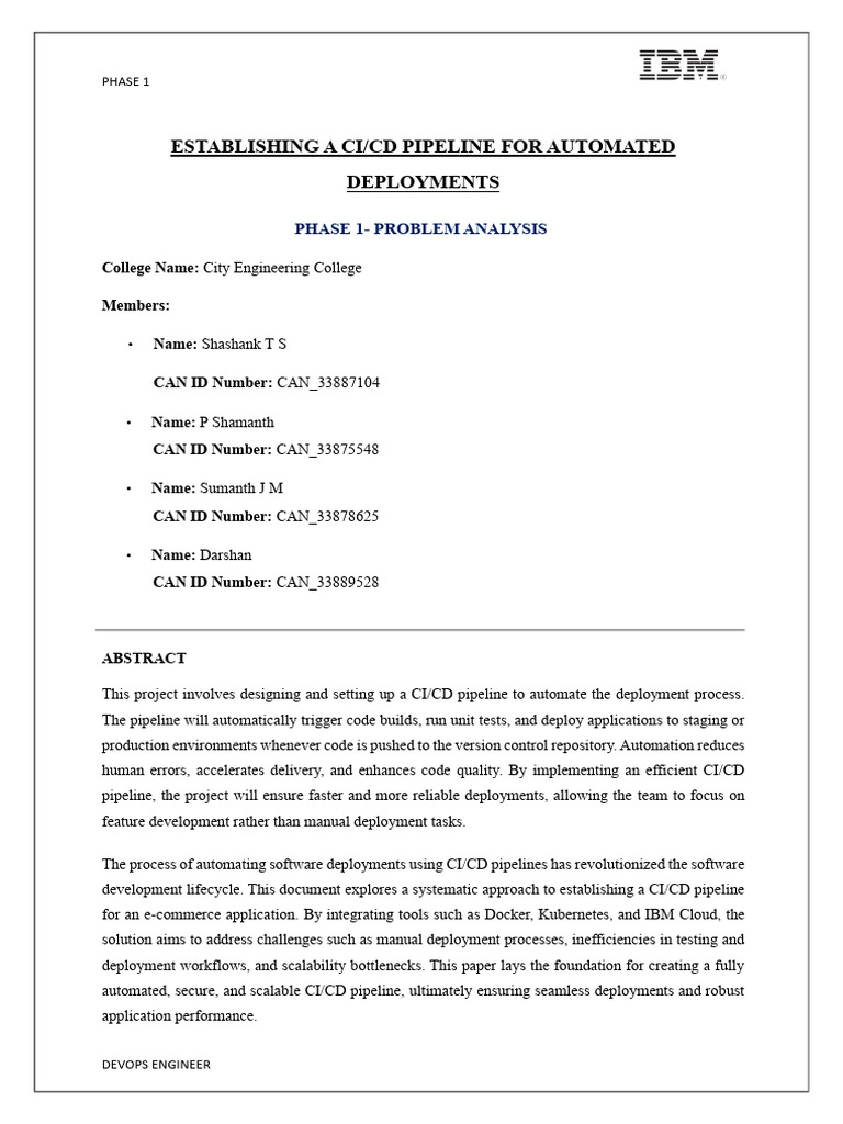CICD Phase 1 | PDF | Cloud Computing | Computer Programming