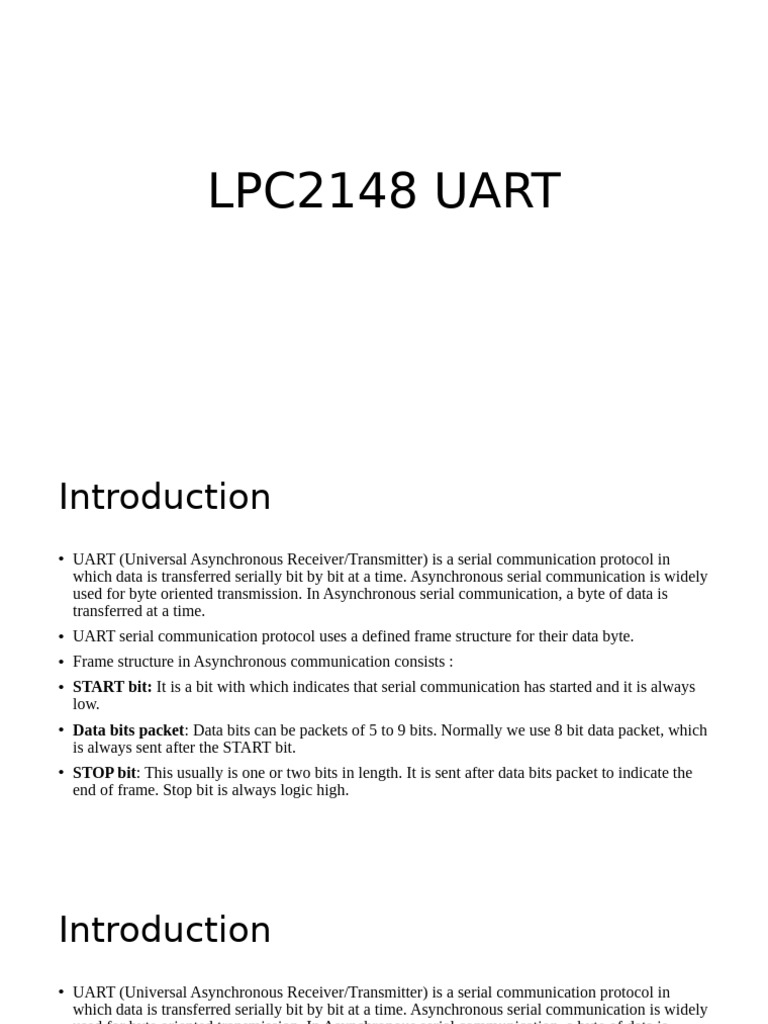 Lecture 10 11 UART Notes | PDF | Data Transmission | Computer Science