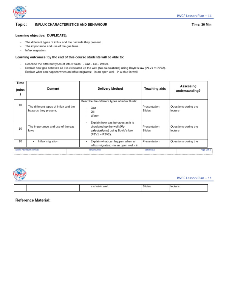 l2 Influx Characteristics and Behaviour - LP - 29may2020 | PDF | Lesson ...