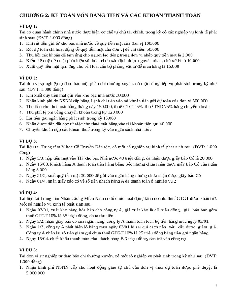 KTHCSN - Chuong 2 | PDF