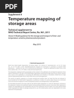 WHO Vaccine Storage Temperature Mapping | PDF | Calibration ...