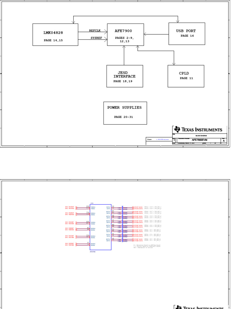 DC135A AFE7900EVM SCH | PDF