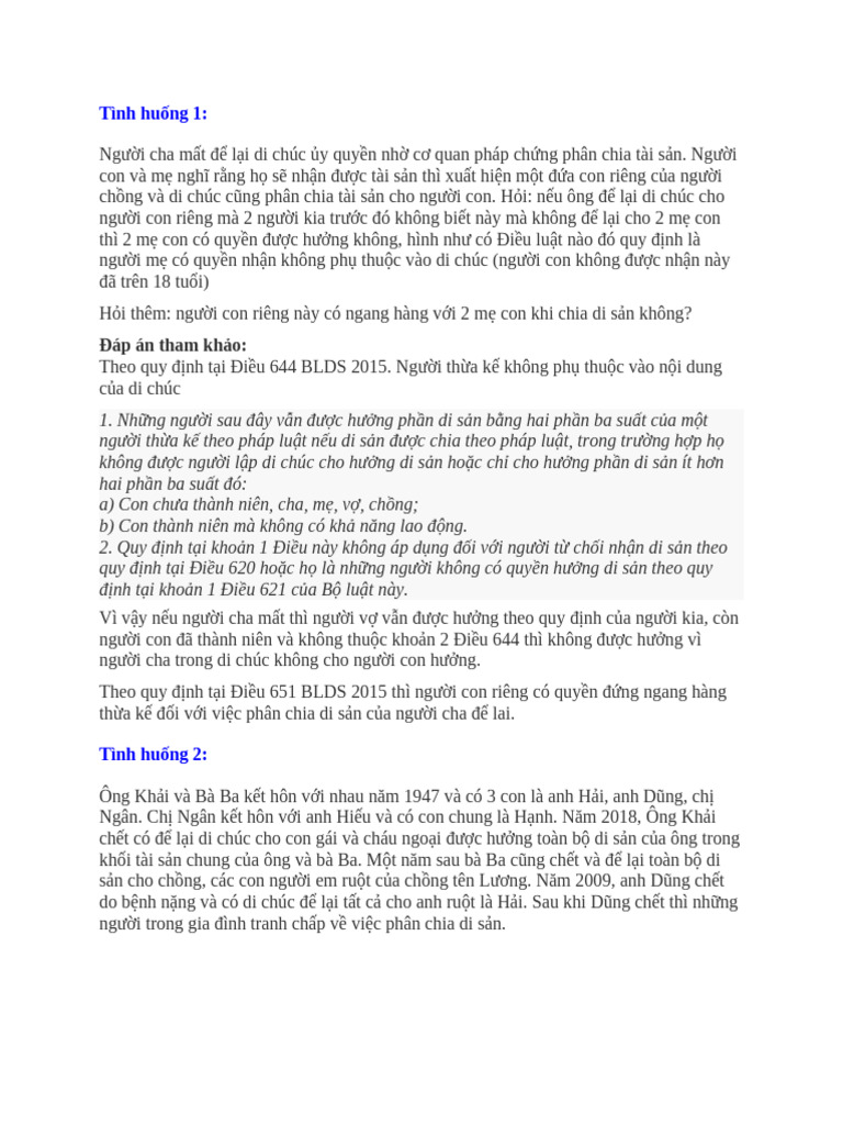 BT Chia Thua Ke Tham Khao | PDF