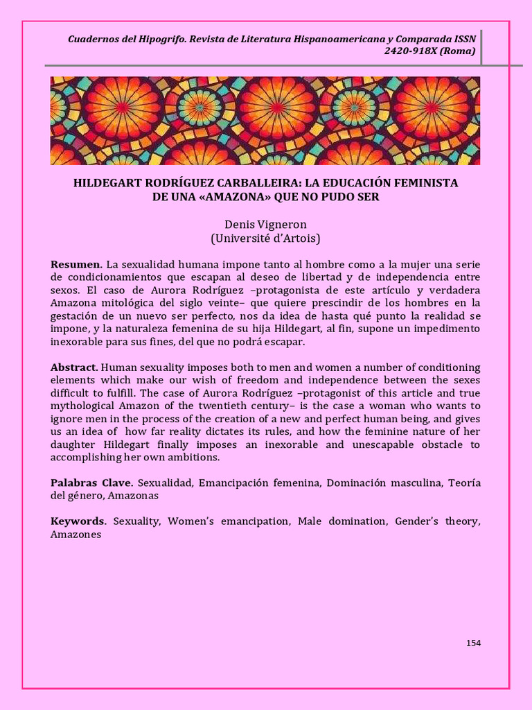 Hildegart Rodríguez: Educación Feminista | PDF | Feminismo | Estudios ...