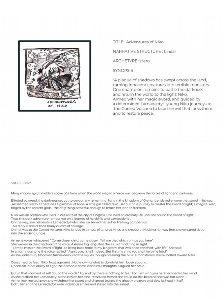 Adventures of Niko | PDF