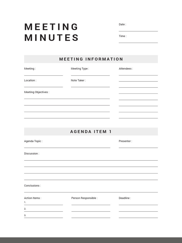 Meeting Minutes | PDF